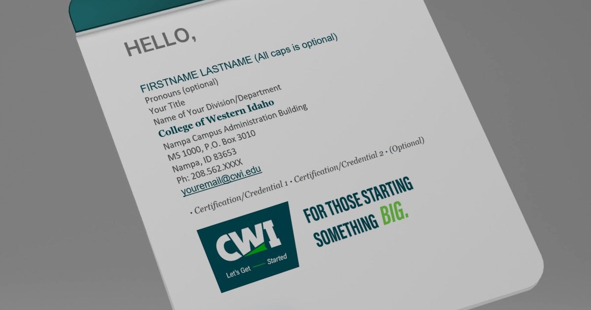 New Email Signature Assets for Employees | CWI