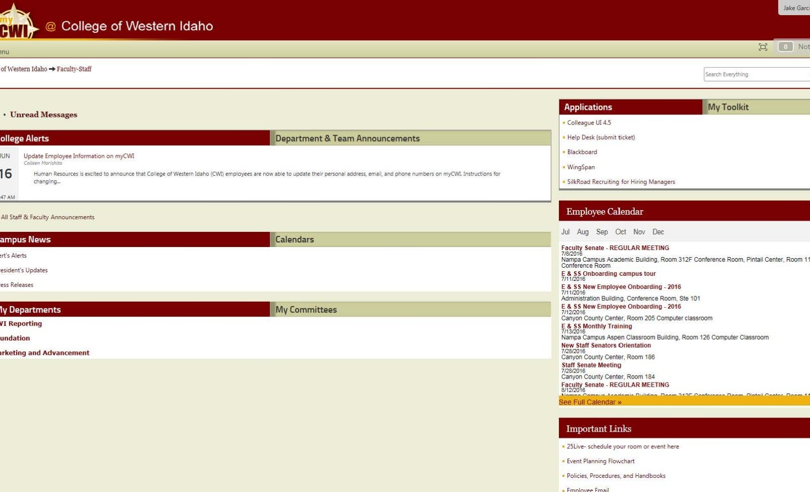 myCWI Committee Update - July | CWI