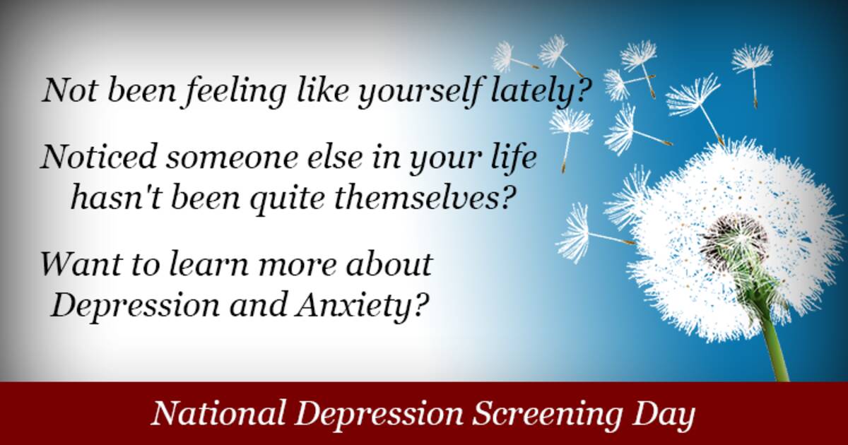 National Depression Screening Day | CWI